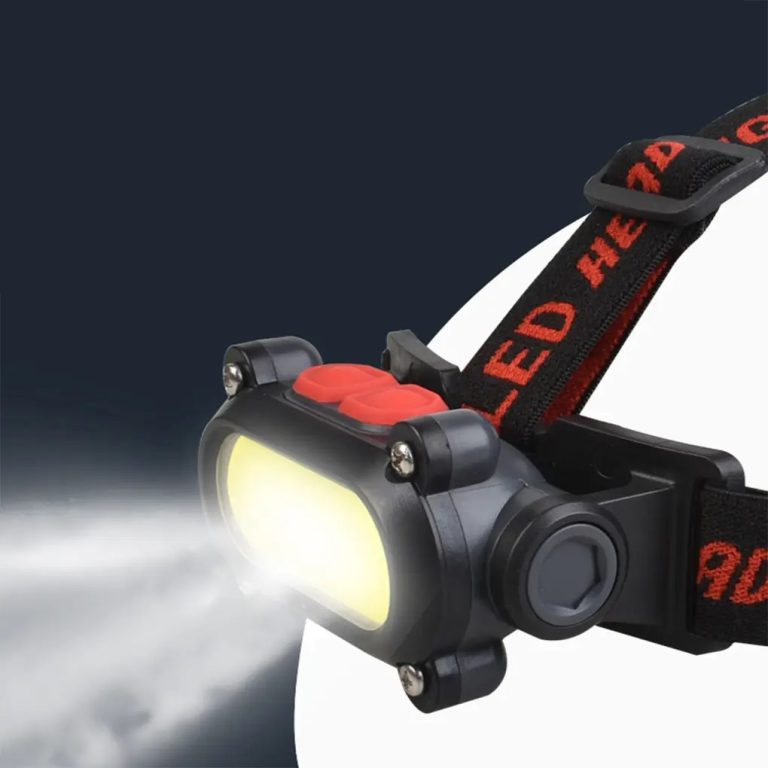 Led accu hoofdlamp met ingebouwde accu en USB oplaadbaar