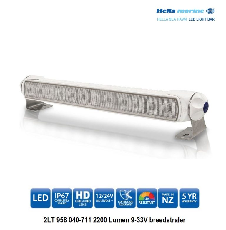 Hella Sea Hawk 350 Flood wit - Led Light Bar - 5 jaar gar.