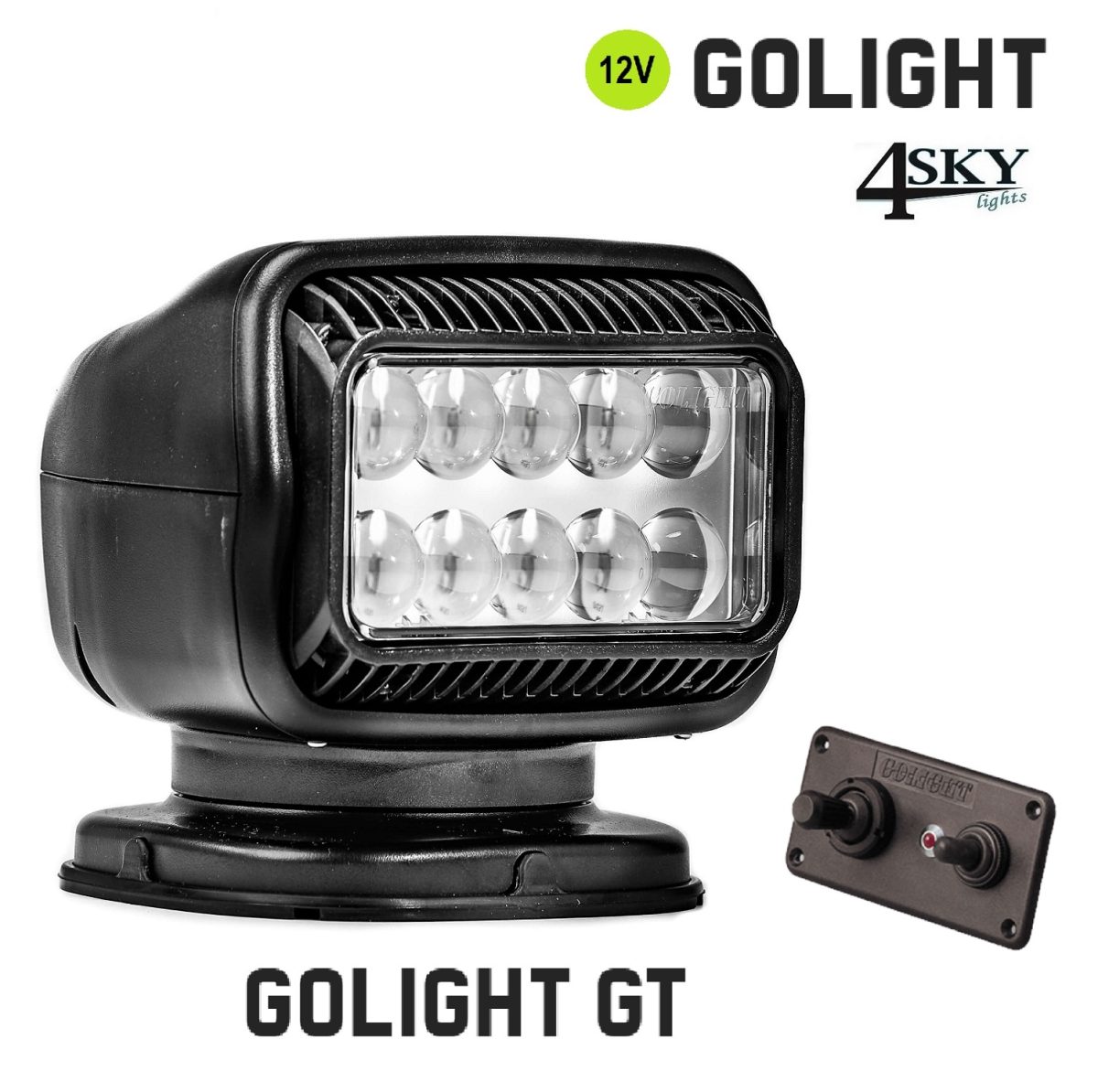 Golight LED zoeklicht GT 12V vaste montage met Joystick