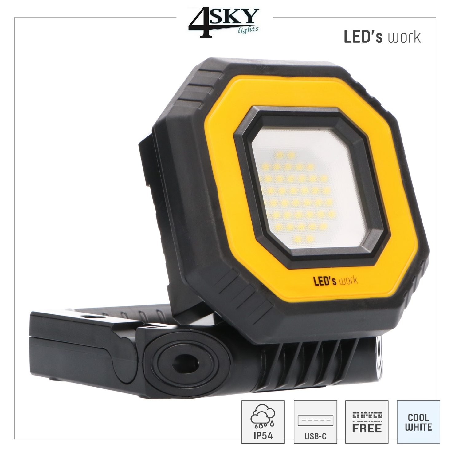 Accu 7 watt LED werklamp 750 Lumen