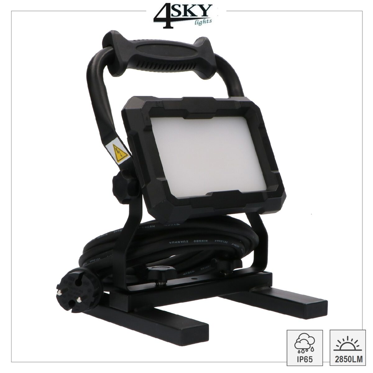 Portable LED Werklamp 30 watt 220V | 4000K IK08 | Klasse 2